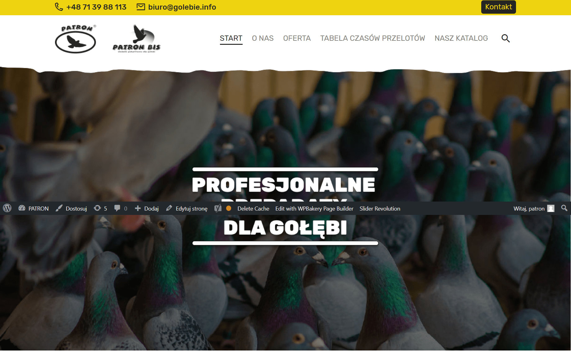 Profesjonalne preparaty i produkty dla gołębi | Patron